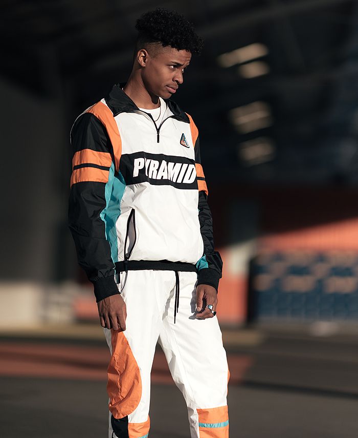 Black Pyramid Men's Colorblocked Track Jacket - Macy's