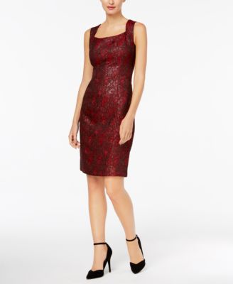 Kasper Brocade Sheath Dress - Macy's
