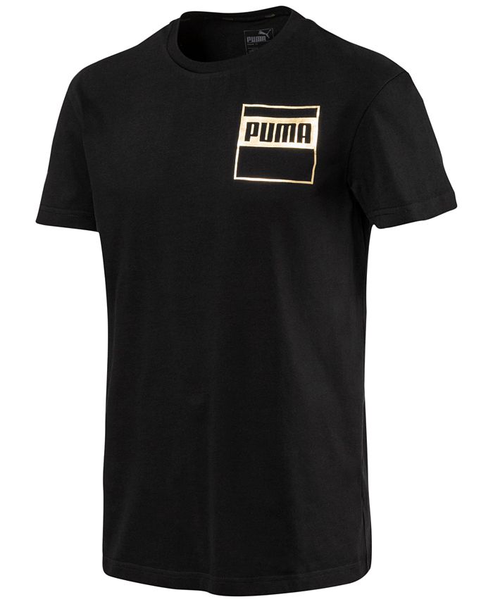 Puma Men's Rebel Metallic-Logo T-Shirt - Macy's