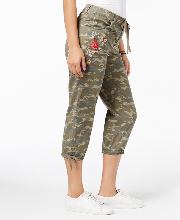 Style & Co Embroidered Capri Pants, Created for Macy's - Macy's