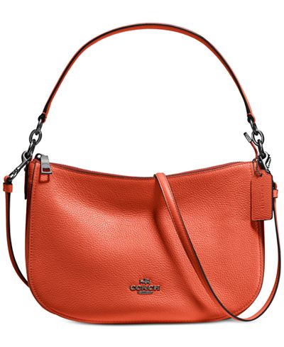 COACH Chelsea Crossbody in Pebble Leather - Handbags & Accessories - Macy's