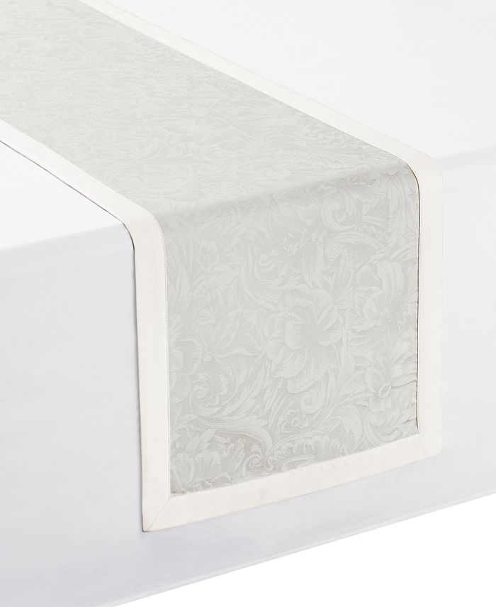 Waterford Peony Taupe Table Runner 14" x 90" - Macy's