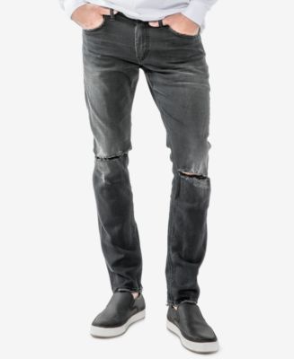 Silver Jeans Co. Men's Taavi Slim Fit Stretch Ripped Jeans - Macy's