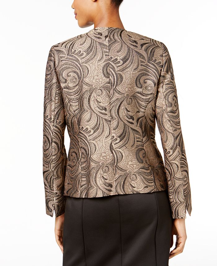 Kasper Brocade Flyaway Jacket, Regular & Petite - Macy's