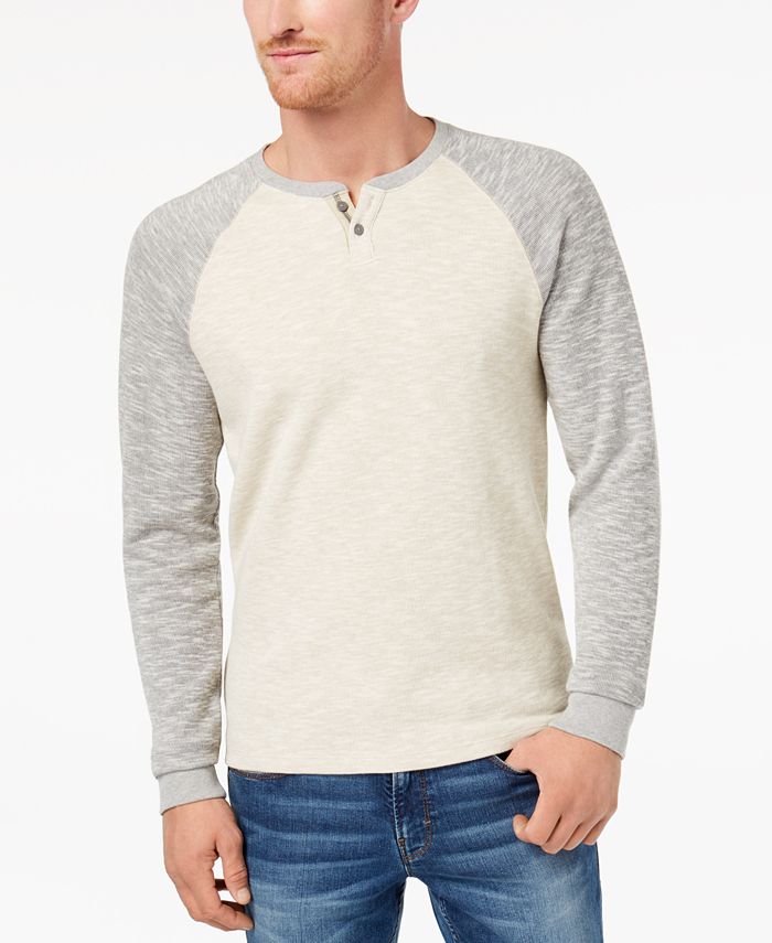 Lucky Brand Men's Textured Raglan Henley - Macy's
