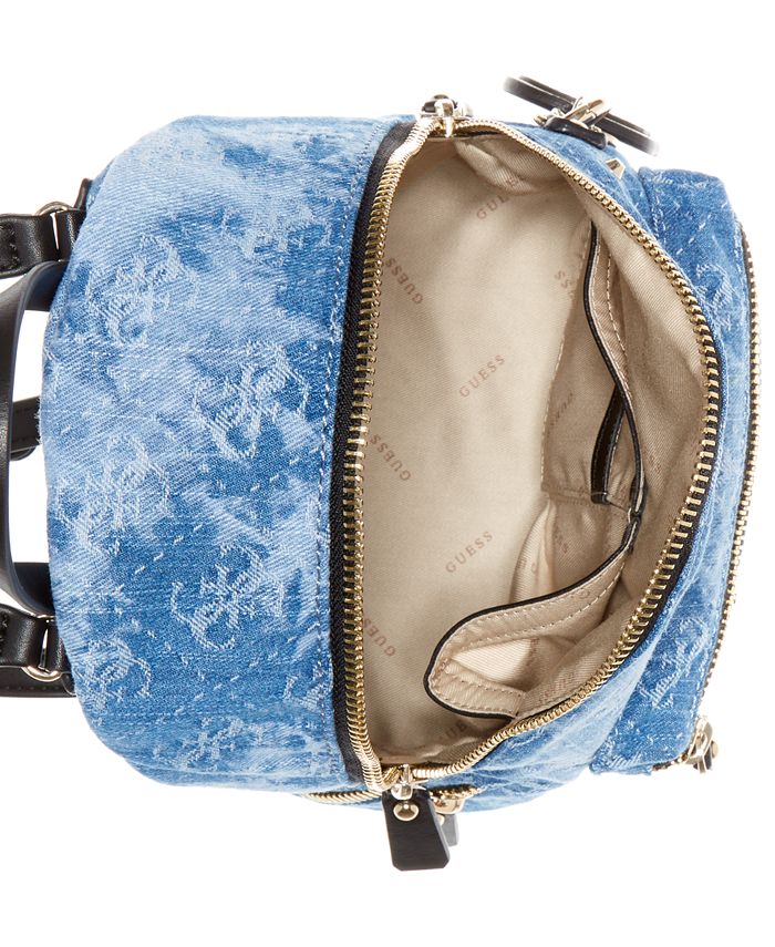 GUESS Cool School Denim Small Backpack - Macy's