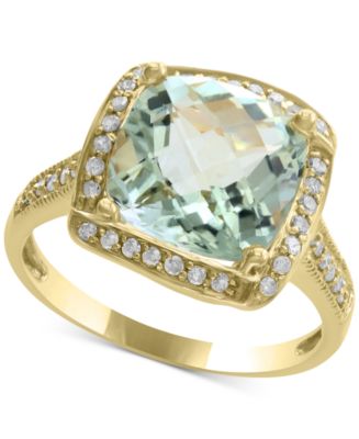 Final Call by EFFY® Prasiolite (4-1/3 ct. t.w.) & Diamond (1/5 ct. t.w ...