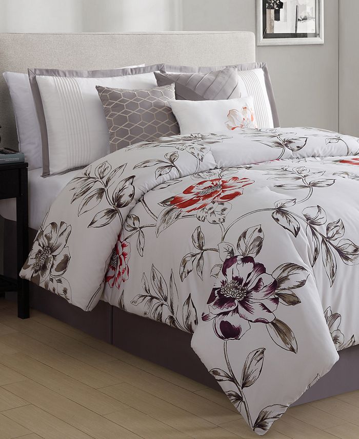 Ellison First Asia Sorelle 7-Pc. Queen Comforter Set - Macy's