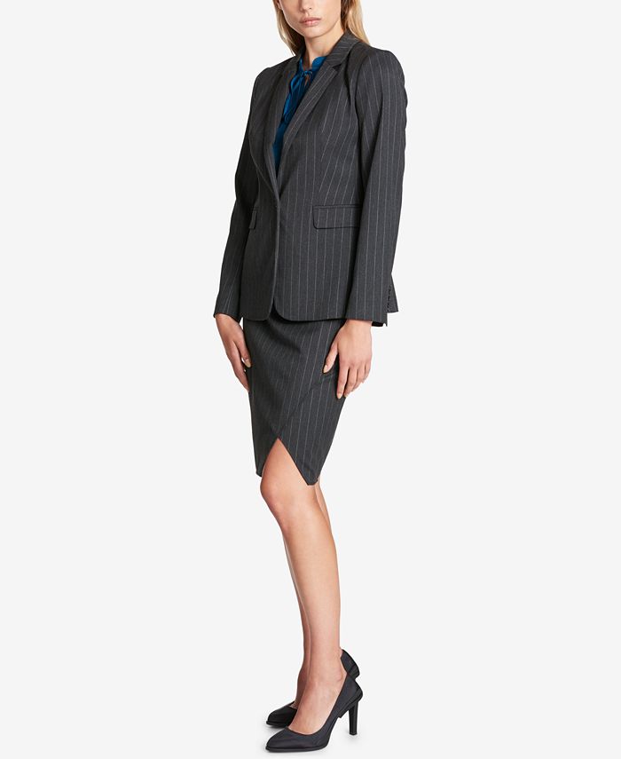 DKNY One Button Blazer - Macy's