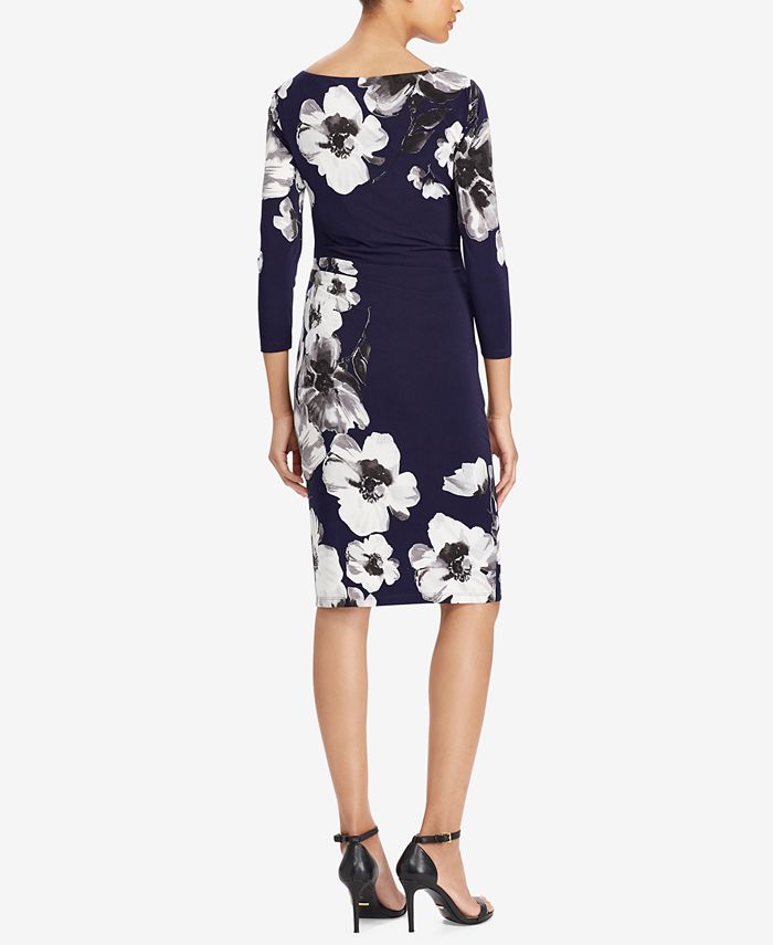Lauren Ralph Lauren Petite Floral-Print Dress - Macy's