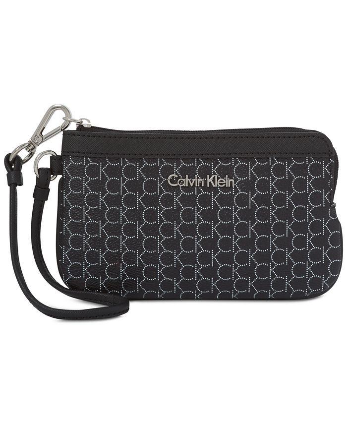 Calvin Klein Monogram Wristlet - Macy's