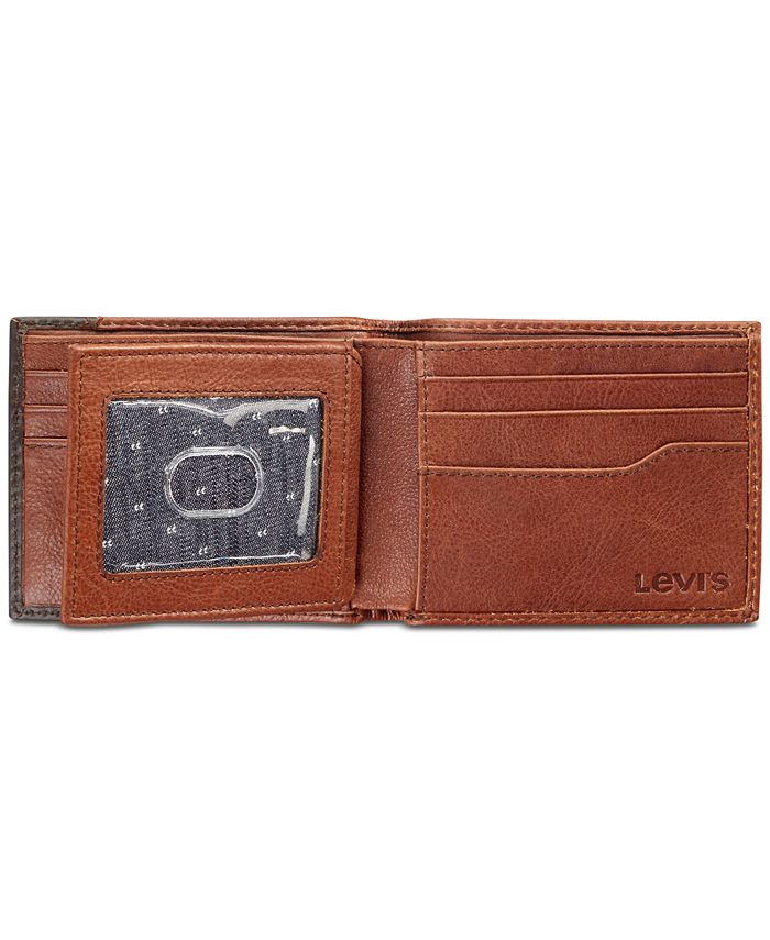 Levi's Men's RFID Extra-Capacity Leather Wallet - Macy's