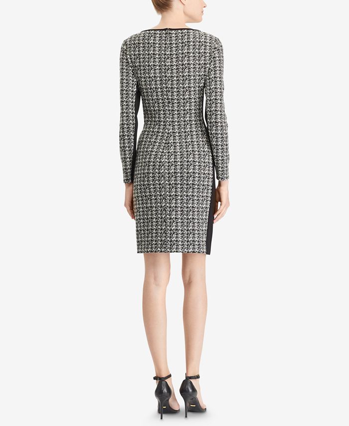 Lauren Ralph Lauren Houndstooth Sheath Dress - Macy's