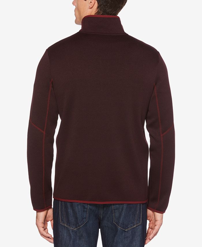 Perry Ellis Men's Knit Quarter-Zip Sweatshirt & Reviews - Hoodies ...