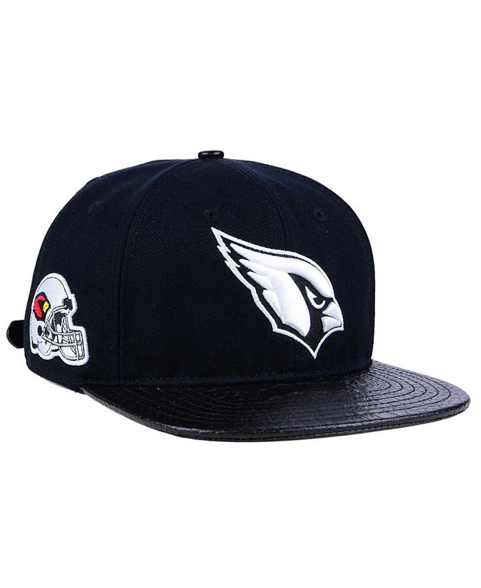 Pro Standard Arizona Cardinals Black and White Strapback Cap - Macy's