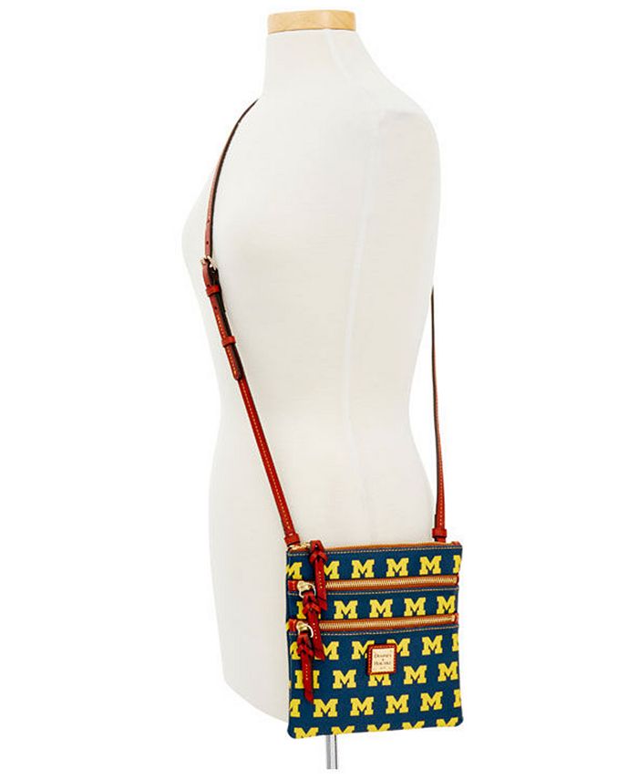 Dooney & Bourke Michigan Wolverines Triple Zip Crossbody Bag - Macy's