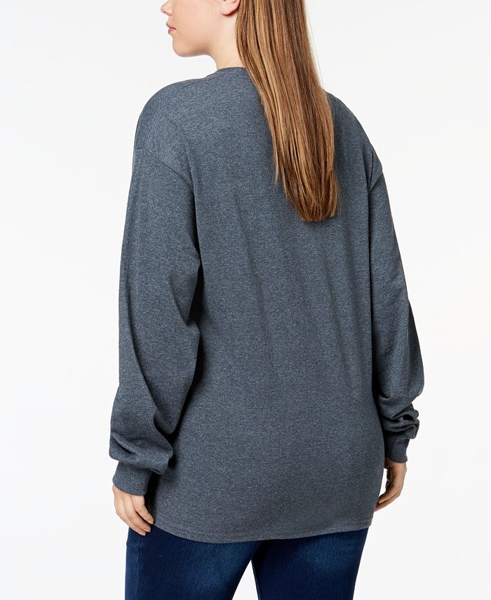 Hybrid Plus Size Cotton Sorry Not Sorry Graphic T-Shirt - Macy's