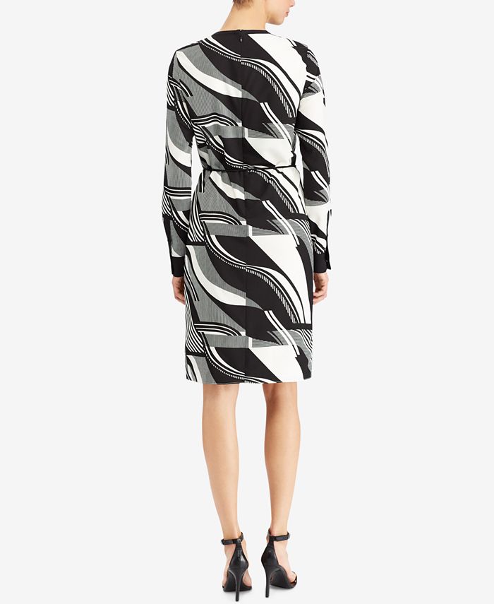Lauren Ralph Lauren Petite Printed Sheath Dress - Macy's