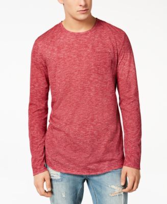 American Rag Men's Heathered Long Sleeve T-Shirt, Created for Macy's ...