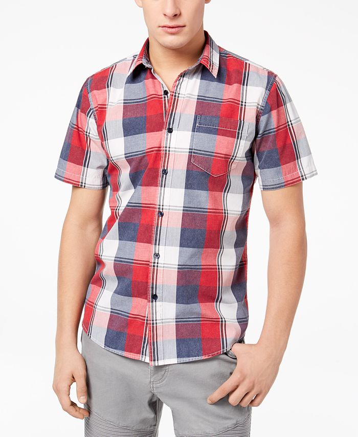 American Rag Men's Block Plaid Shirt, Created for Macy's - Macy's