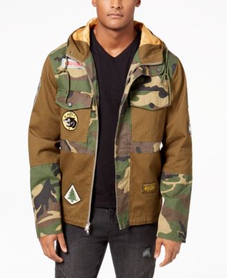 Reason Men's Hooded Camo Navigator Jacket - Macy's