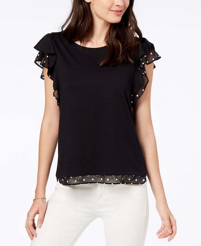 Maison Jules Layered-Look Top, Created for Macy's - Macy's