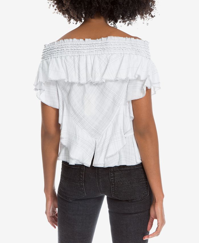 Max Studio London Ruffled Off-The-Shoulder Top, Created for Macy's - Macy's