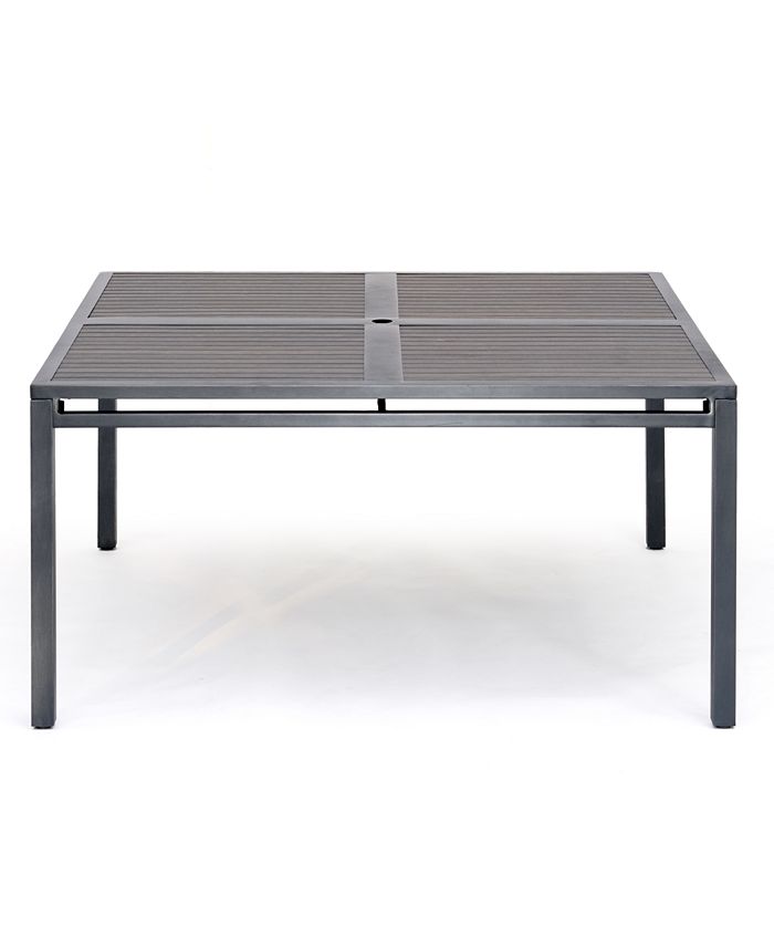 Agio CLOSEOUT! Aluminum 62" Square Outdoor Dining Table, Created for ...