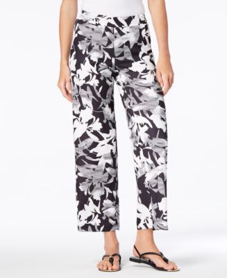 JM Collection Printed Straight-Leg Pants, Created for Macy's - Macy's