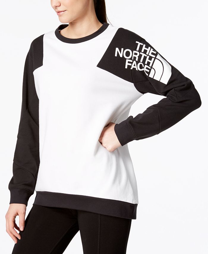 The North Face Colorblock-Logo Unlined Sweatshirt - Macy's
