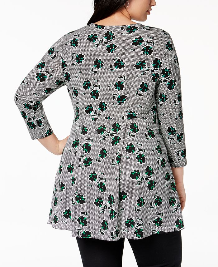 Alfani Plus Size Floral-Print Top, Created for Macy's - Macy's