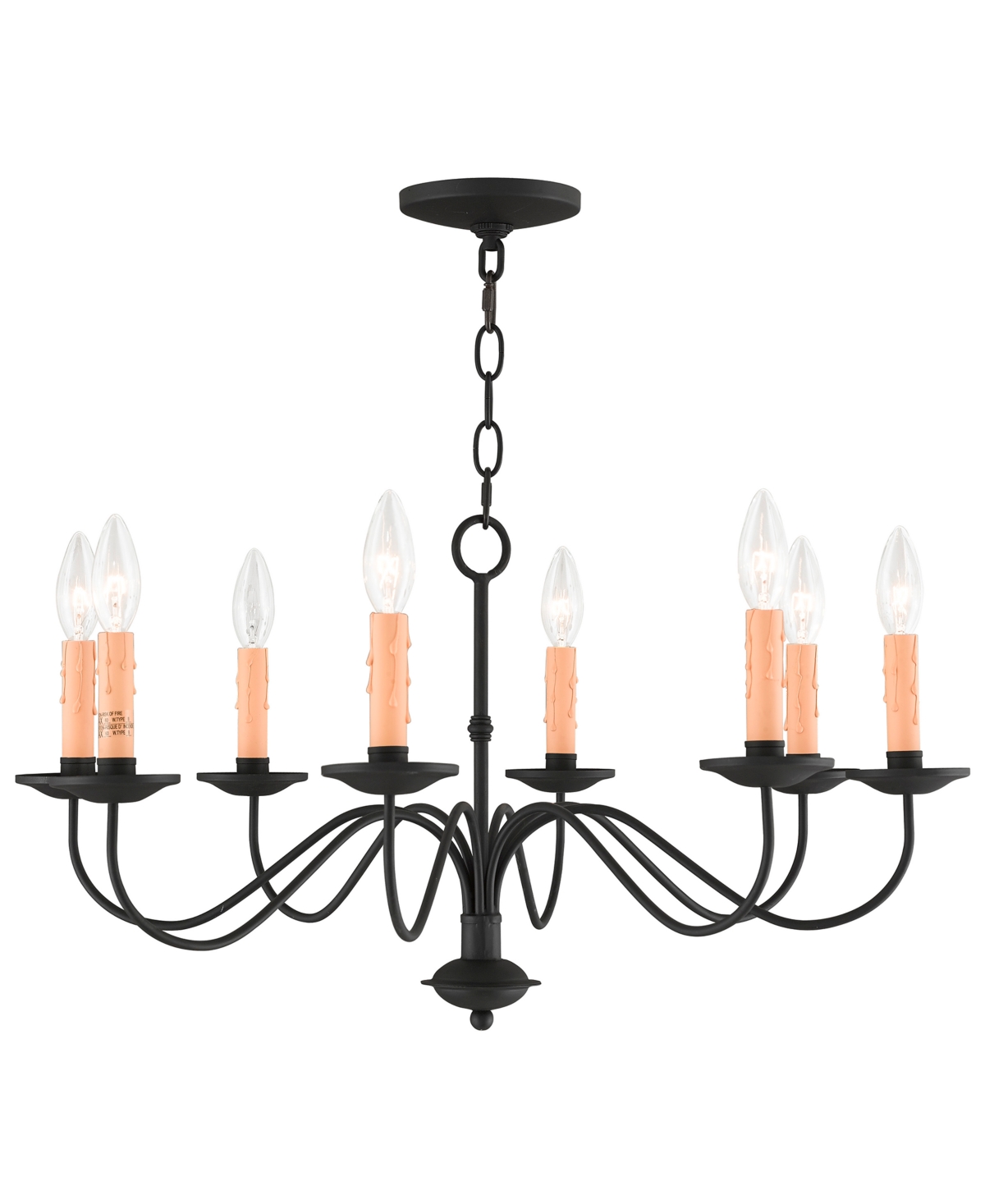 Click here for Livex Heritage 8-Light Chandelier - Black prices