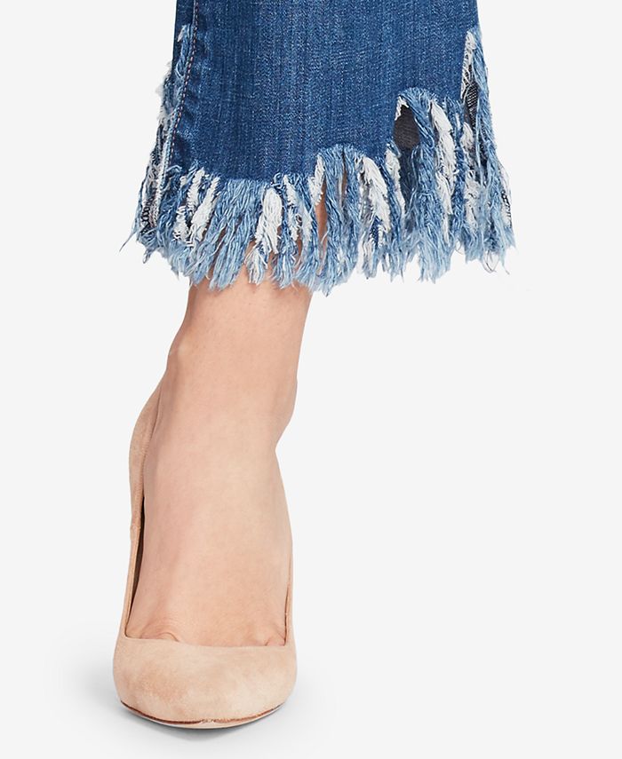WILLIAM RAST Frayed-Cuff Skinny Jeans - Macy's