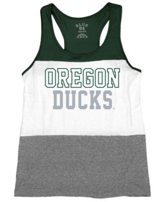 Blue 84 Women's Oregon Ducks Racerback Panel Tank Top - Macy's