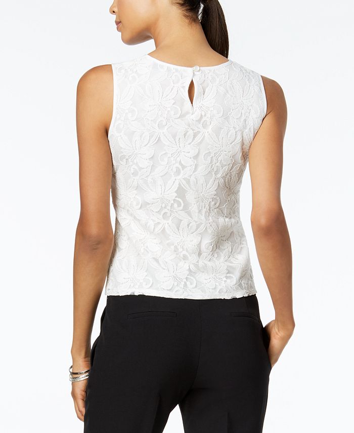 Kasper Petite Lace Top - Macy's