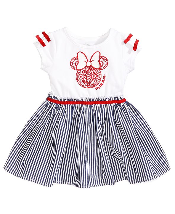 Disney Minnie Mouse Graphic-Print Dress, Baby Girls & Reviews - All ...