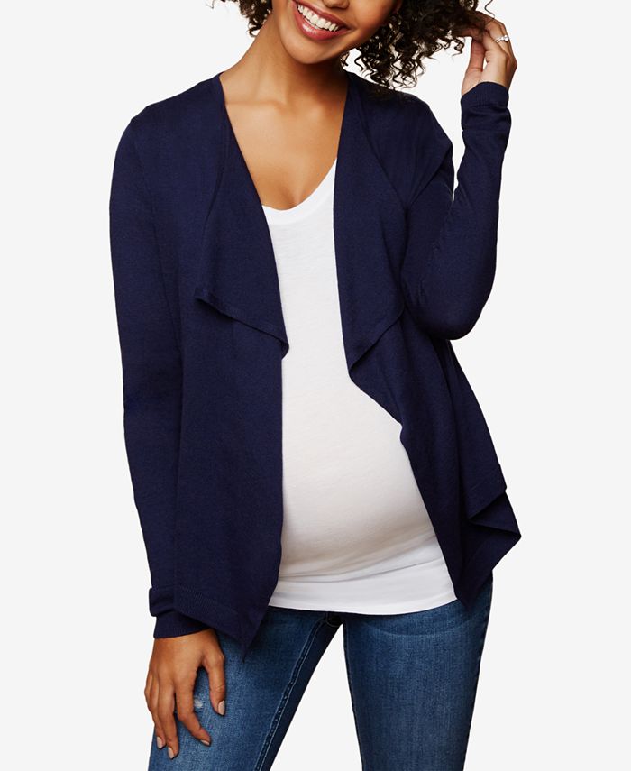 Motherhood Maternity Open-Front Cardigan - Macy's