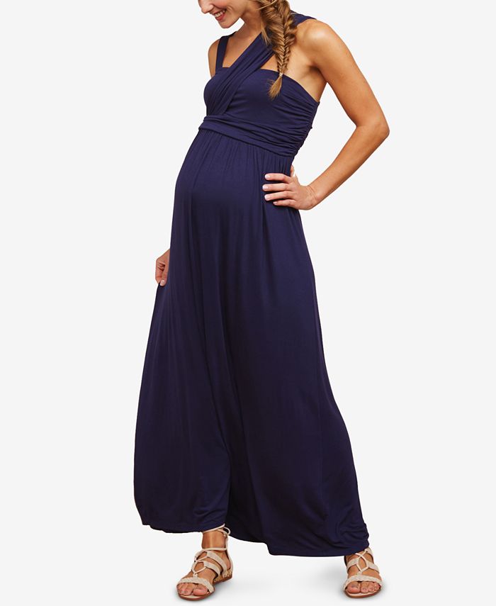 Motherhood Maternity Halter Maxi Dress - Macy's