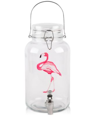 Home Essentials Flamingo Bail & Trigger 1-Gallon Glass Beverage ...