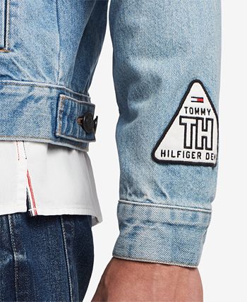 Tommy Hilfiger Men's Patch Denim Jean Jacket, Created for Macy's - Macy's