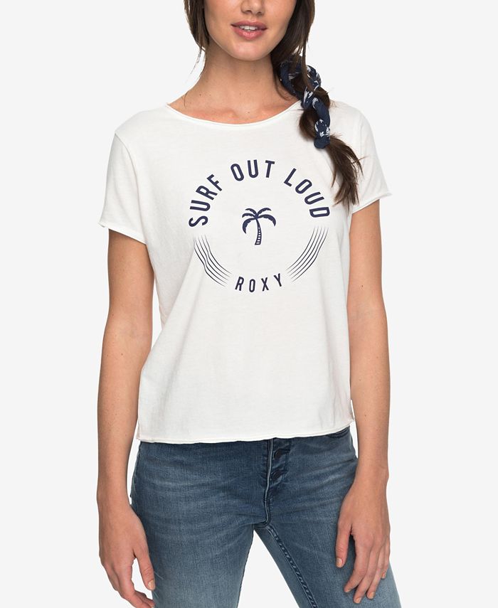 Roxy Juniors' Surf Out Loud Graphic T-Shirt - Macy's