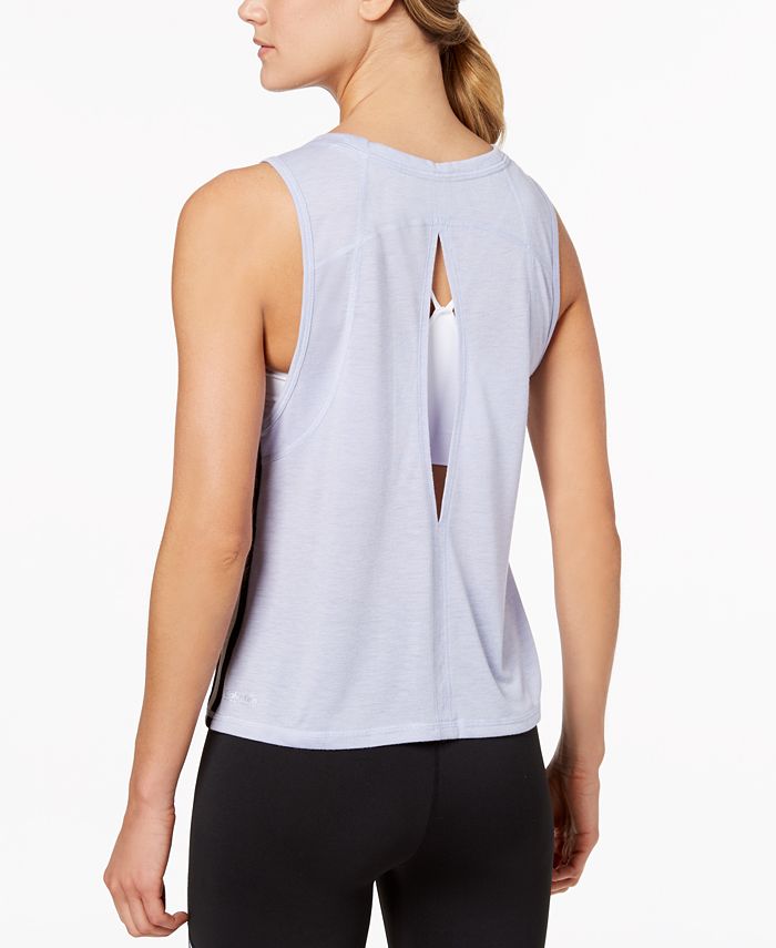 Calvin Klein Racing-Stripe Cropped Tank Top - Macy's