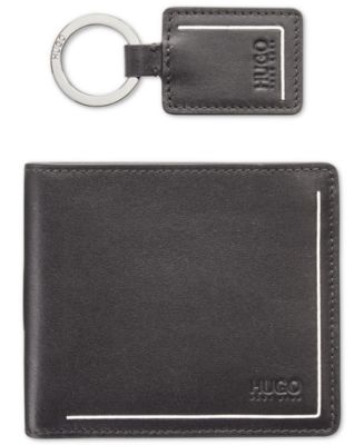 Hugo Boss Men's Leather Wallet & Keychain Set - Macy's