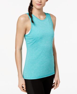Ideology Heathered Keyhole-Back Tank Top, Created for Macy's - Macy's