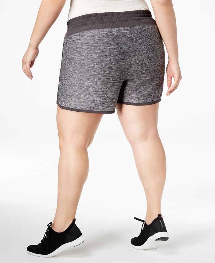 Ideology Plus Size Woven Performance Shorts, Created for Macy's - Macy's