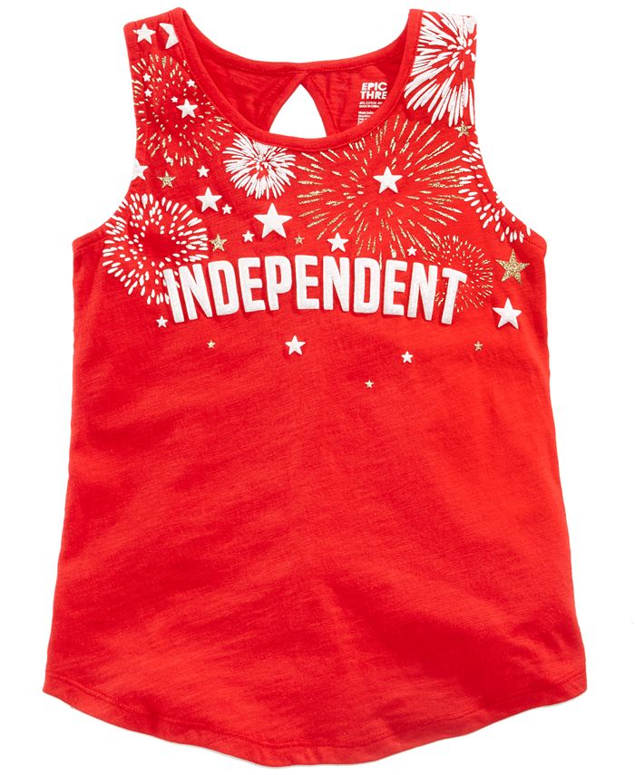 Epic Threads Big Girls Independent Graphic-Print Tank Top, Created for ...
