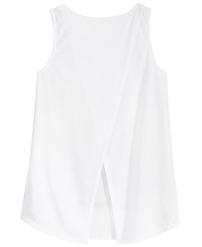 Epic Threads Graphic-Print Chiffon-Back Tank Top, Big Girls, Created ...