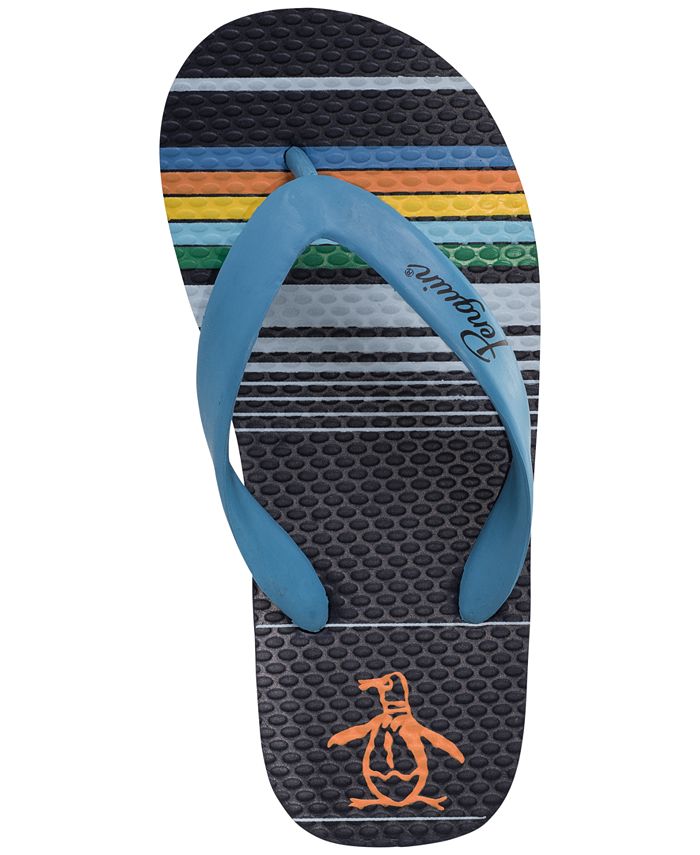 Original Penguin Little Boys' Gunner Flip-Flop Thong Sandals from ...