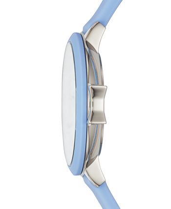 kate spade new york Women's Park Row Blue Silicone Strap Watch 34mm ...