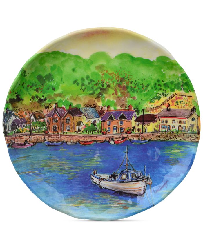 222 Fifth Sage Boat 12-Pc. Melamine Dinnerware Set, Service for 4 - Macy's